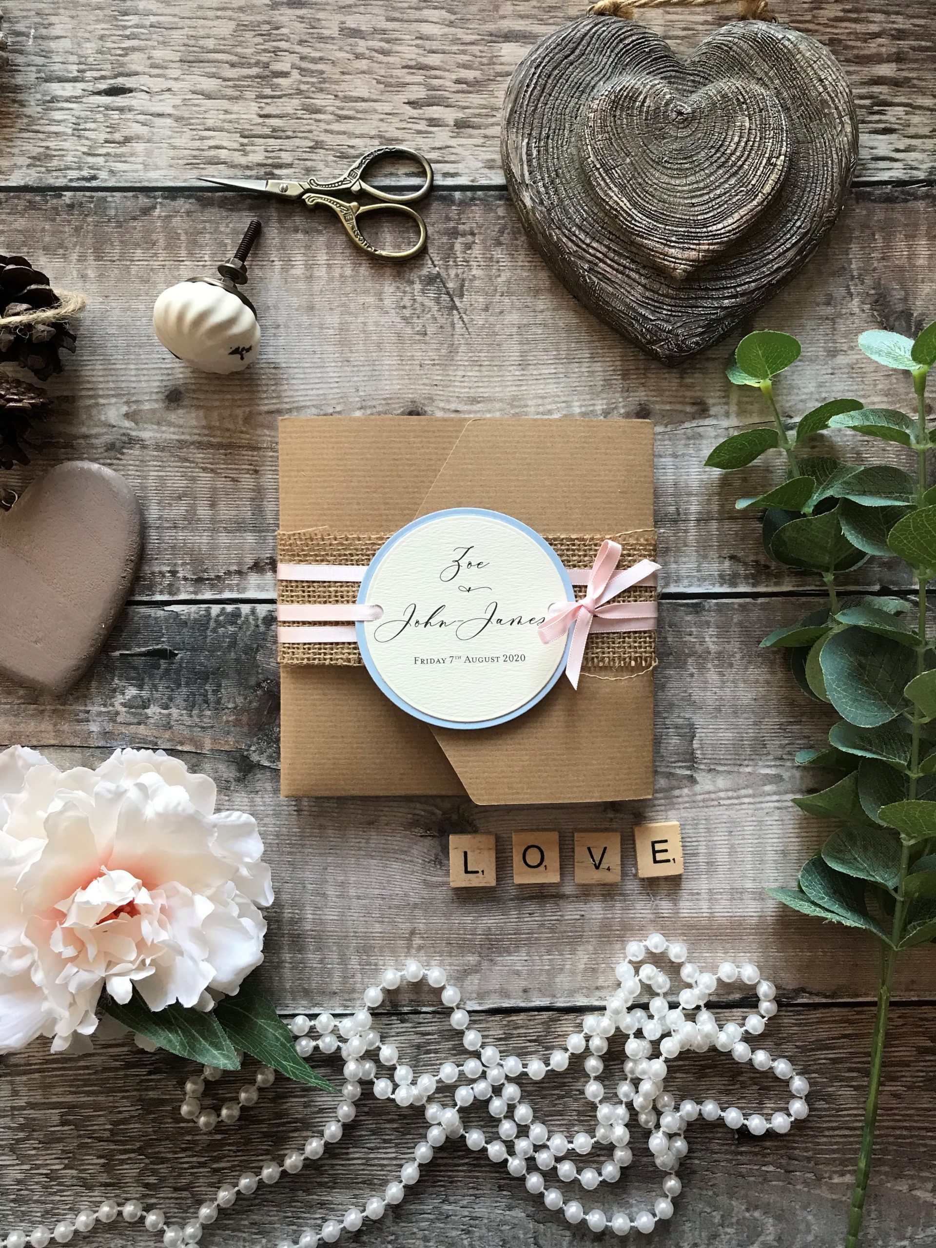 Willow Invitation Sample – Wedding Invitations by Clare