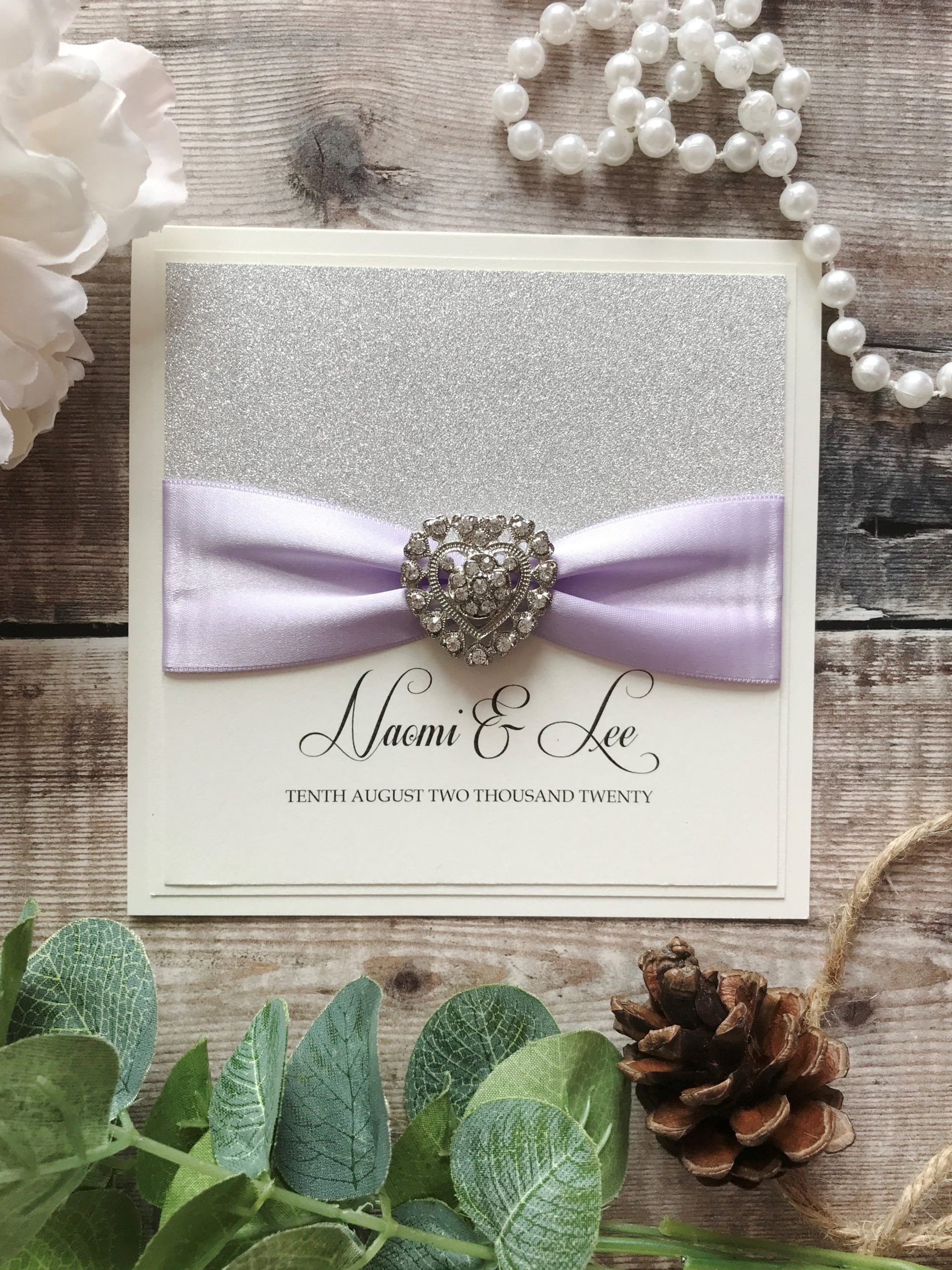 Emily Invitation Sample (no pocket) – Wedding Invitations by Clare