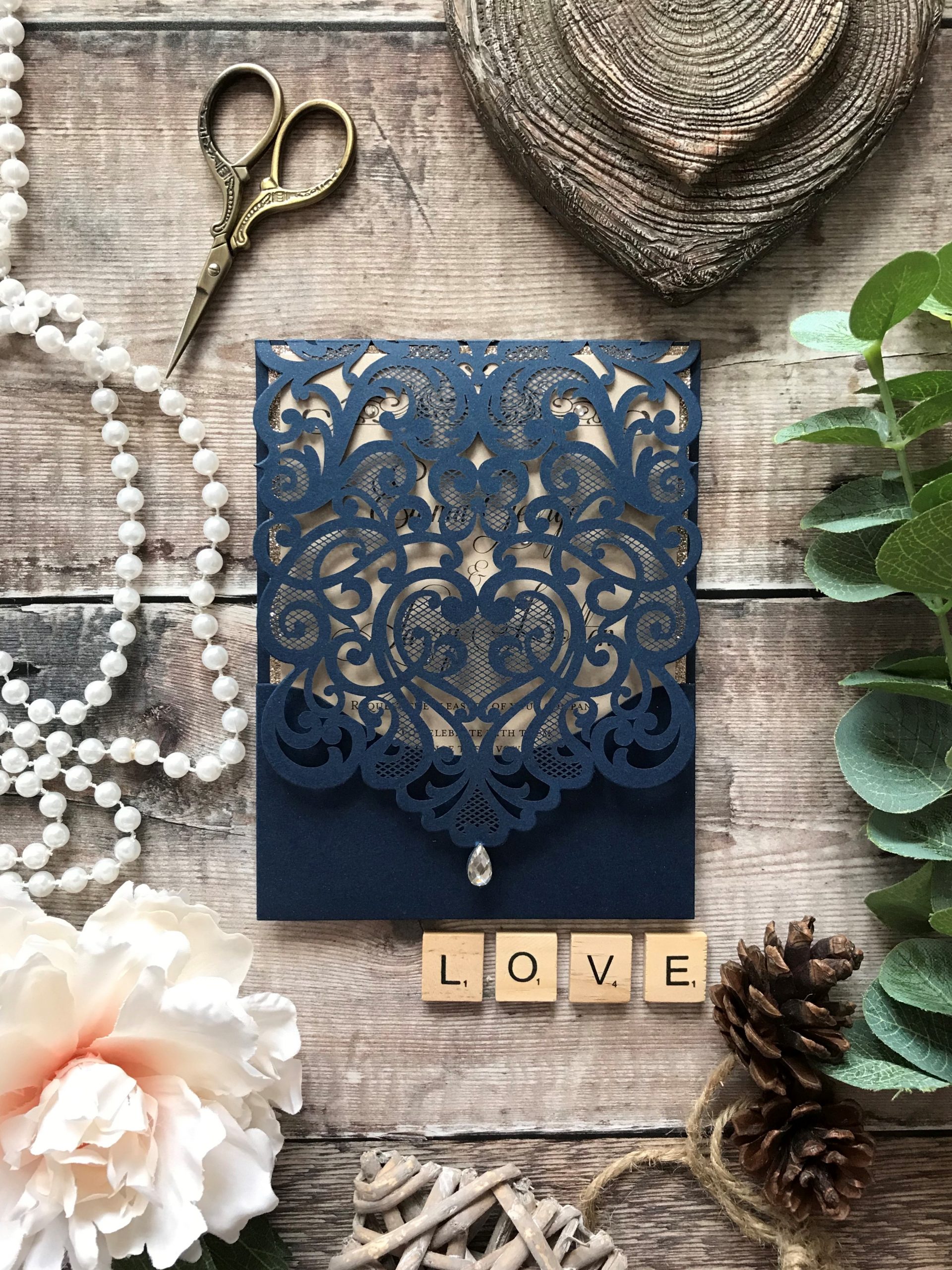 Elizabeth Invitation Sample – Wedding Invitations by Clare