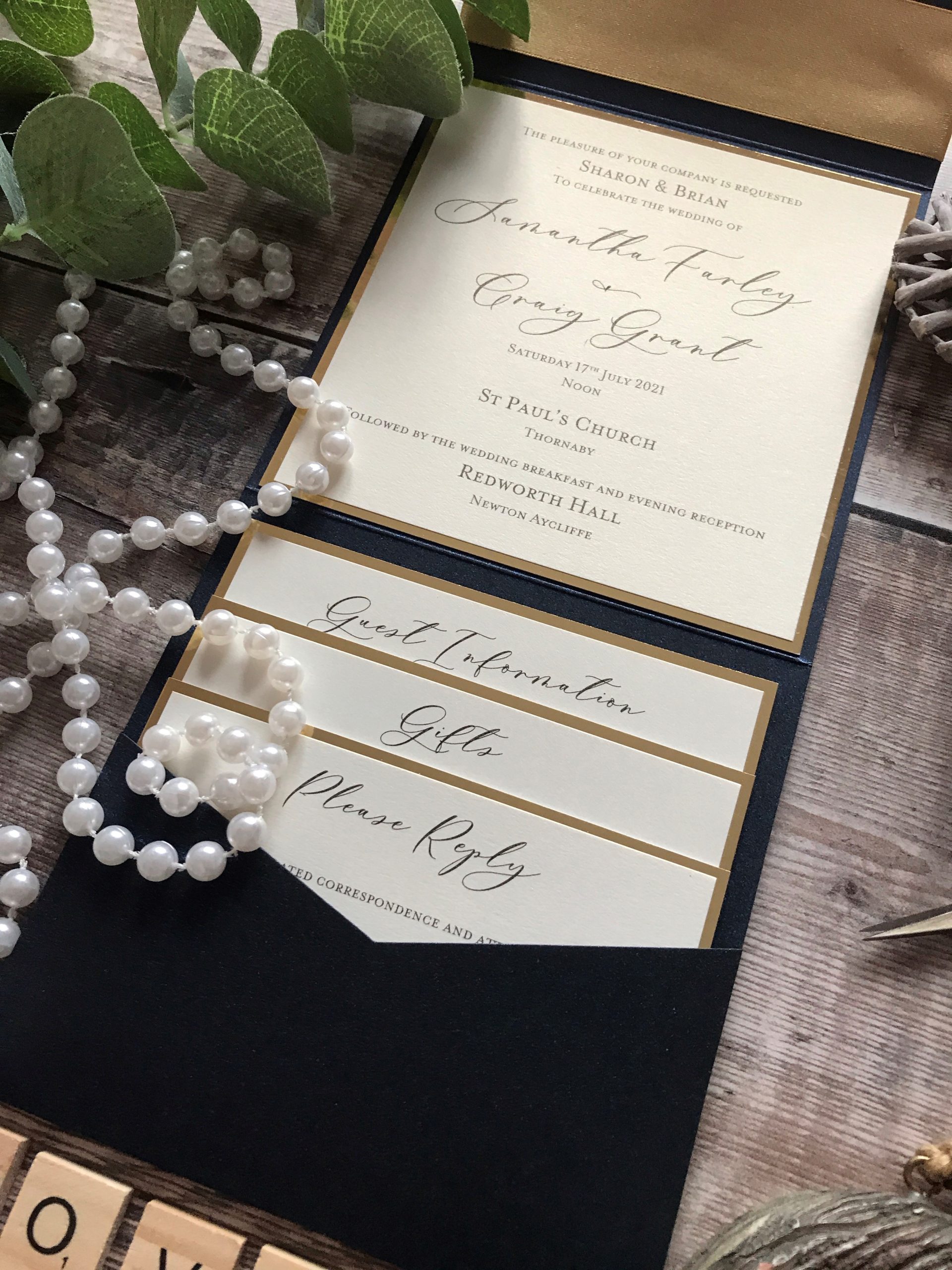 Boston Invitation Sample – Wedding Invitations by Clare