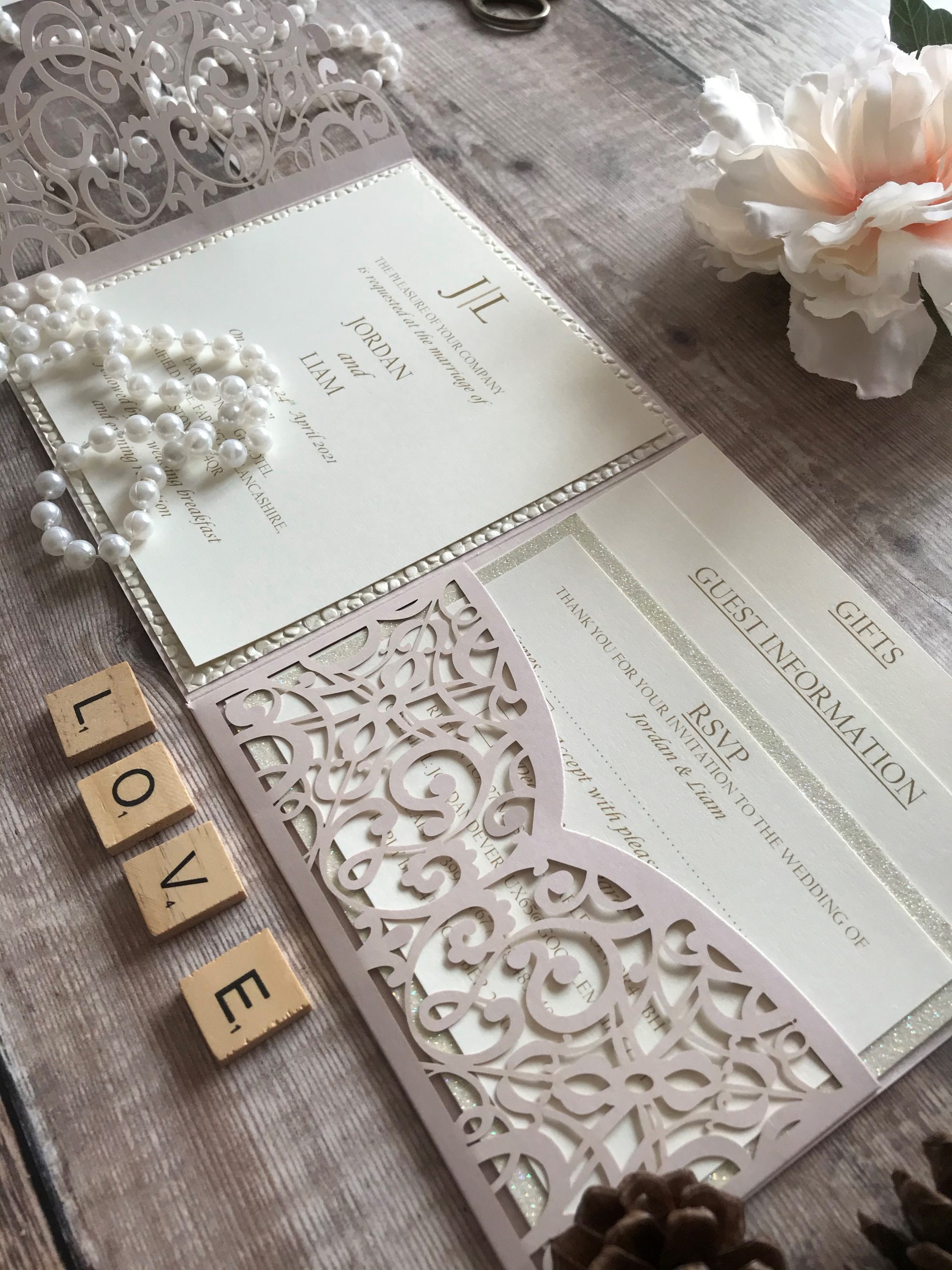 Ruby Invitation Sample – Wedding Invitations by Clare