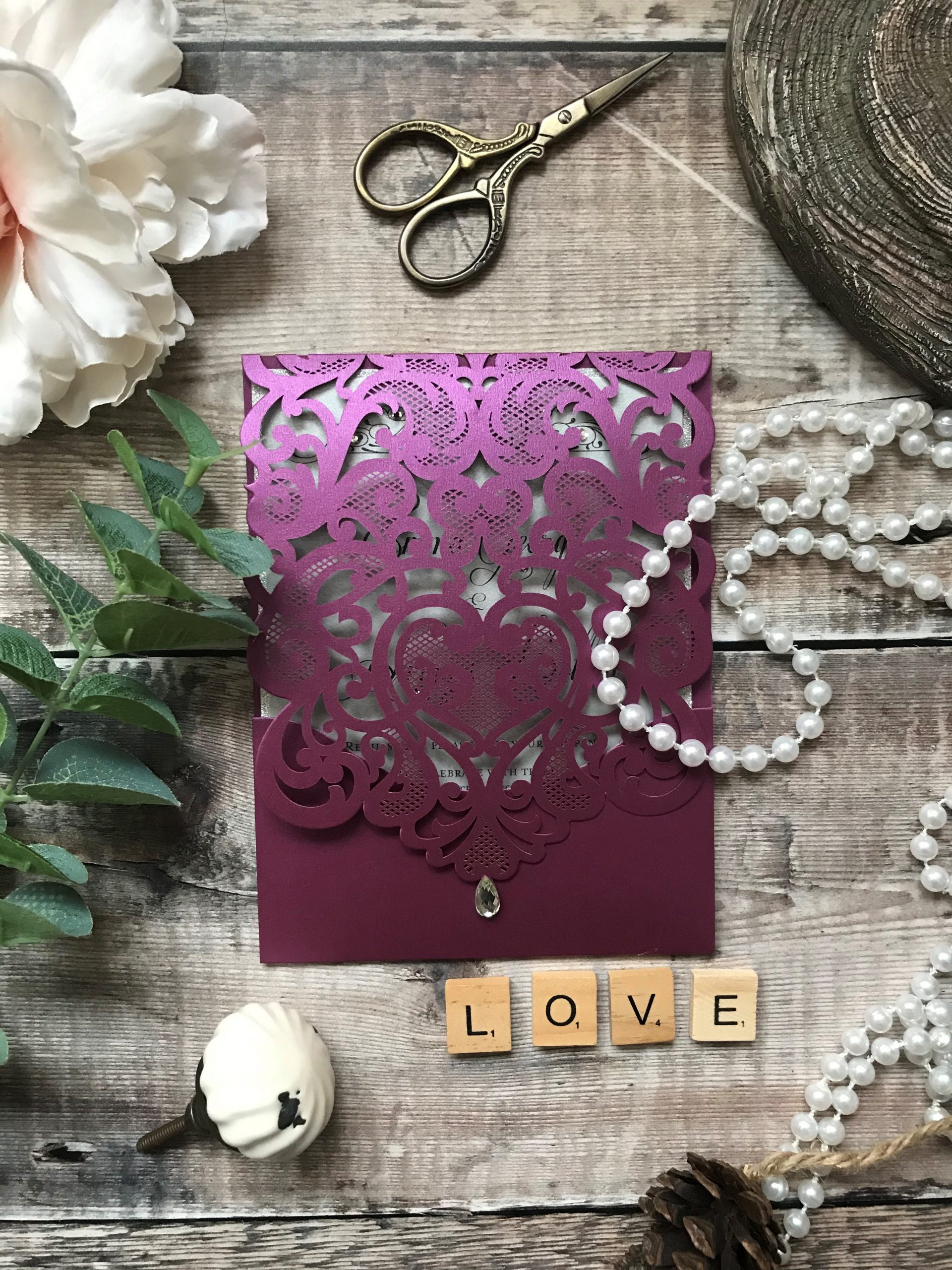 Elizabeth Invitation Sample – Wedding Invitations by Clare