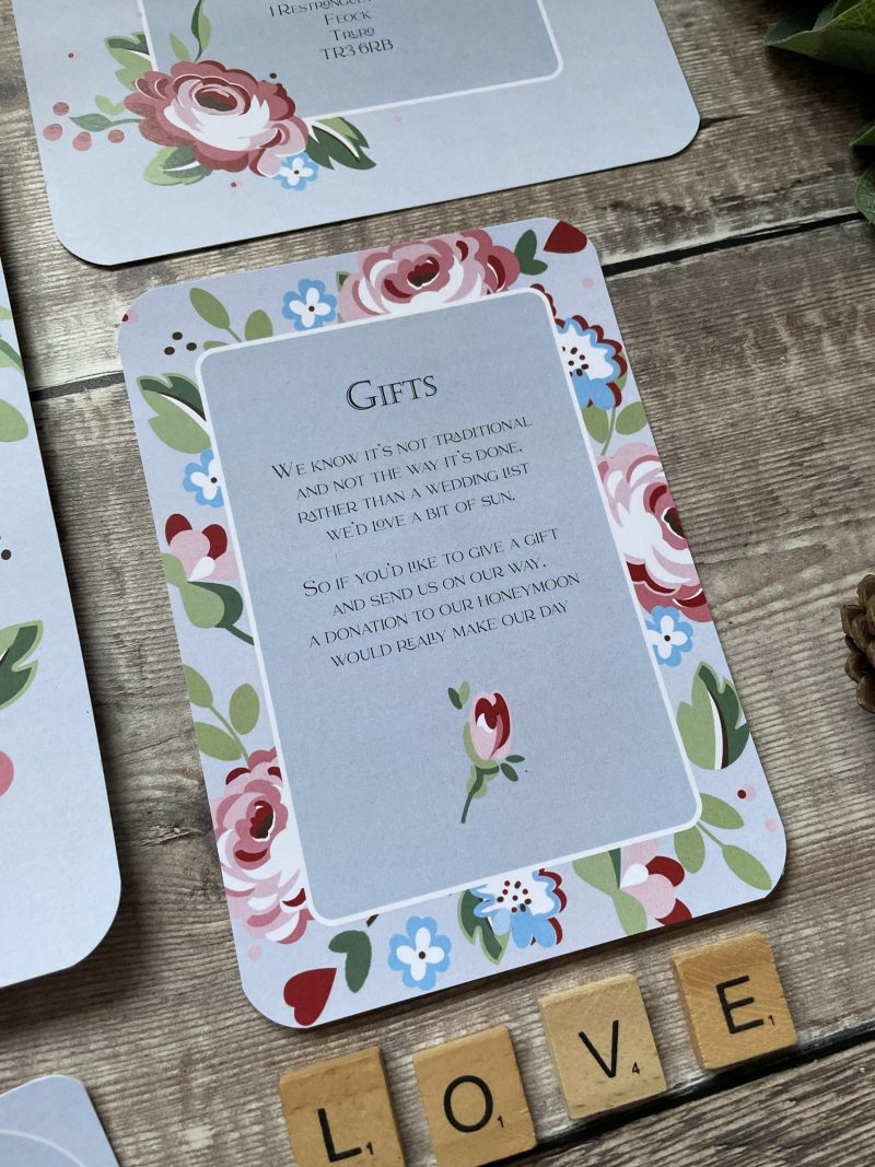 Whimsical Floral Wedding Invitation Suite – Wedding Invitations by Clare