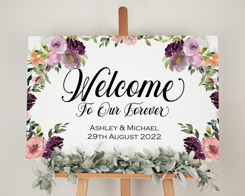 A2 La Belle Welcome Sign – Wedding Invitations by Clare